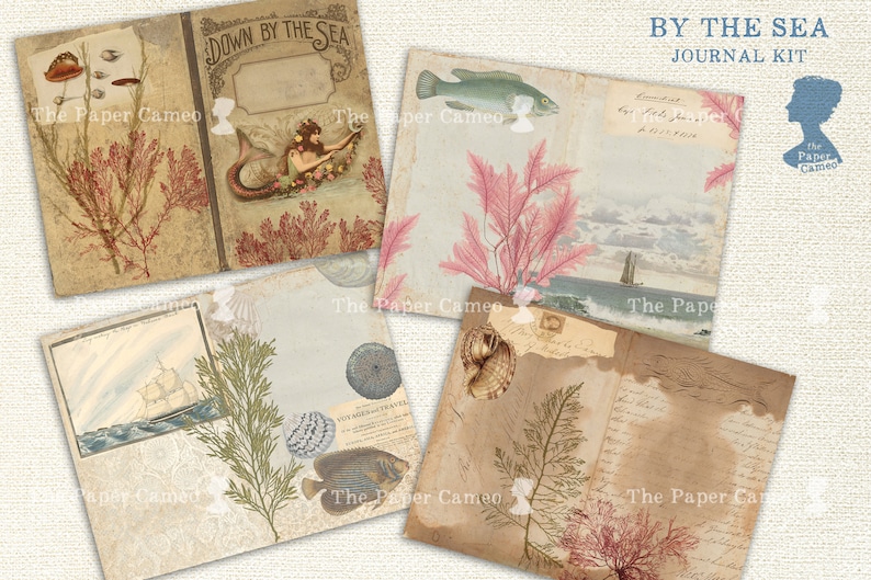 BY THE SEA, Sea Theme Journal Printable, Instant Download, Sea Side ...