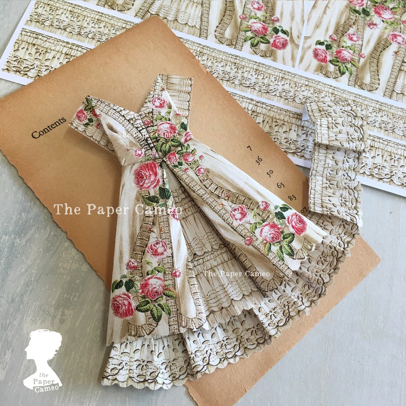 Seven Paper Dresses Digital Origami Dress Printable Origami - Etsy