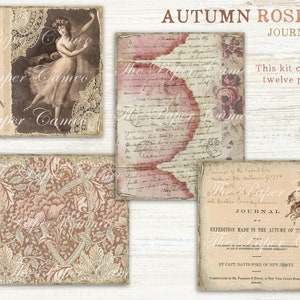 AUTUMN ROSE Journal Printable, Autumn Themed Journal Printable, Fall ...