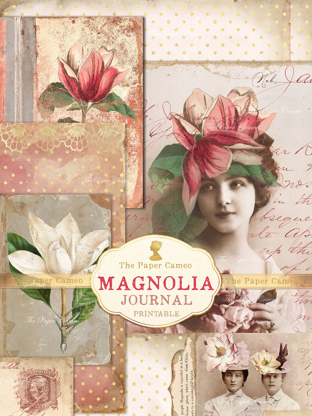 MAGNOLIA Journal Printable, Magnolia Junk Journal Digital, Spring Theme ...