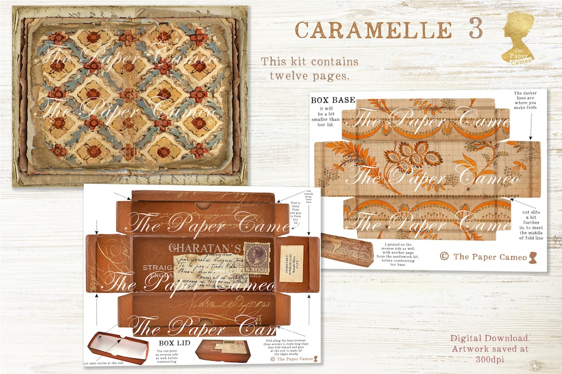 CARAMELLE 3 Autumn Themed Ephemera, Vintage Fall Theme Digital, Autumn ...