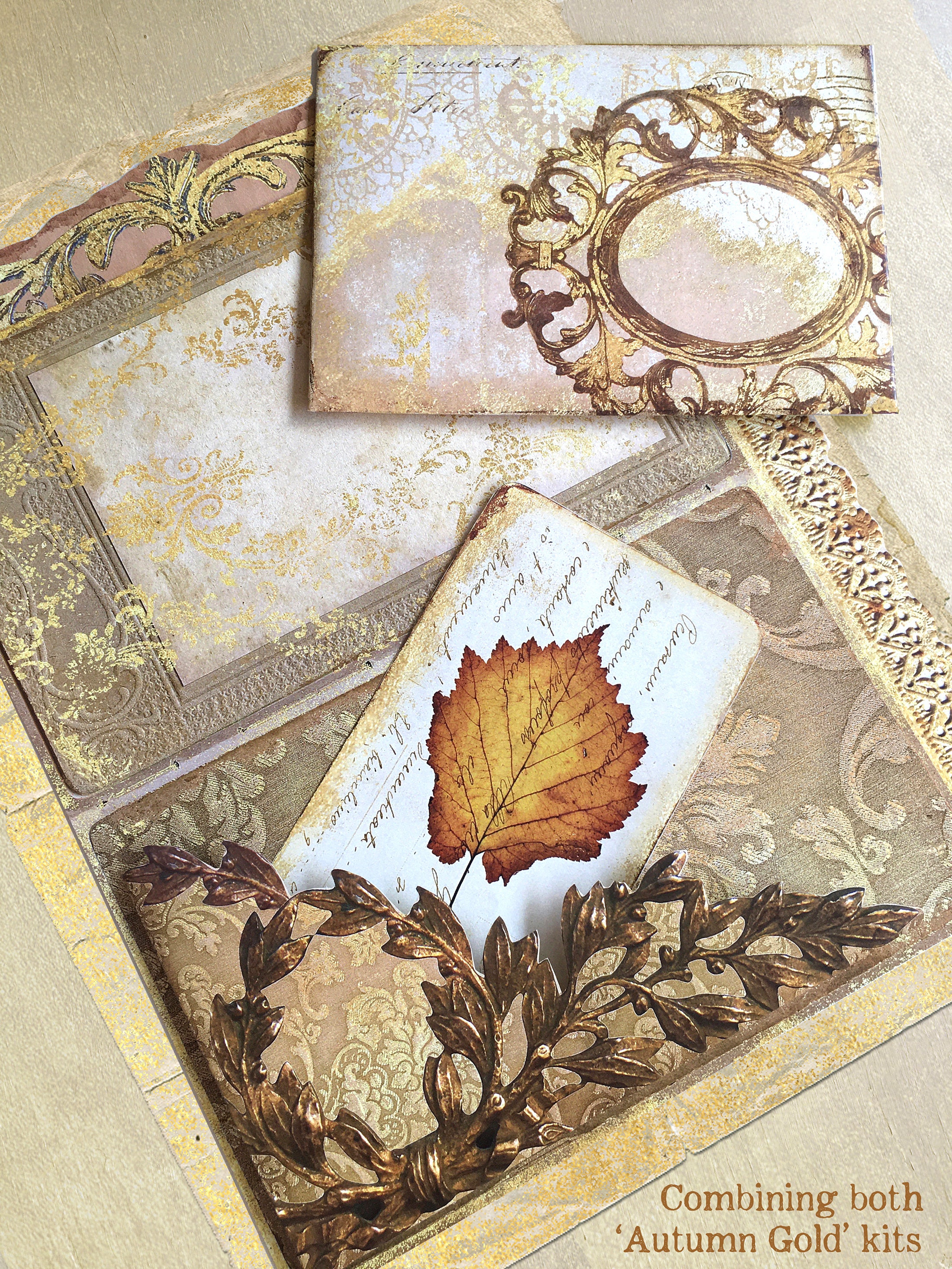 AUTUMN GOLD 2 Autumn Themed Ephemera Printable Autumn - Etsy