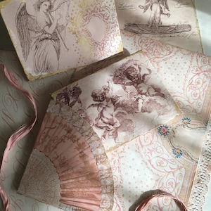 DIVINITY PINK 2 Ephemera, Angel Ephemera Printable, Romantic French ...