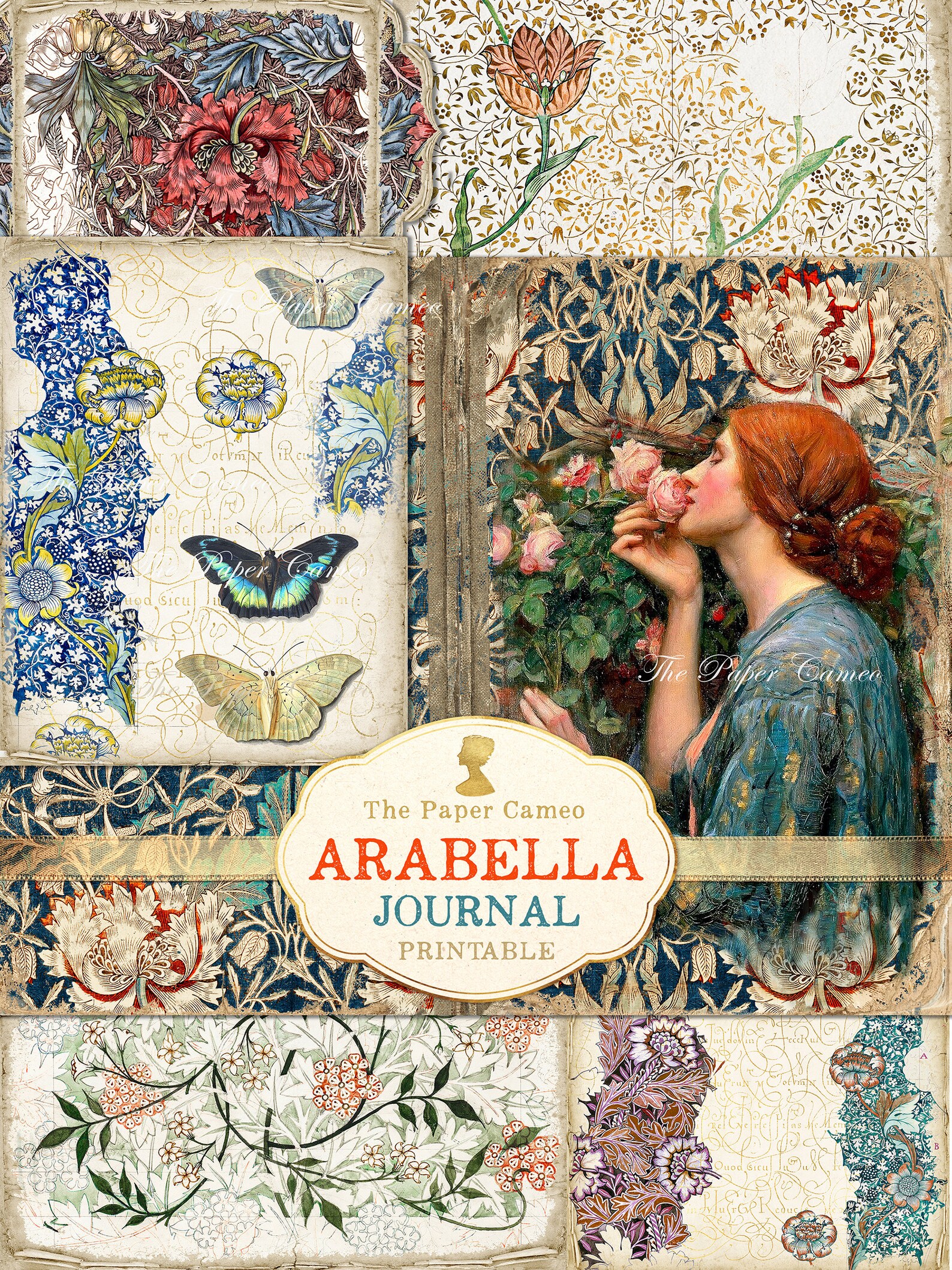ARABELLA Journal, William Morris Journal Printable, John William ...
