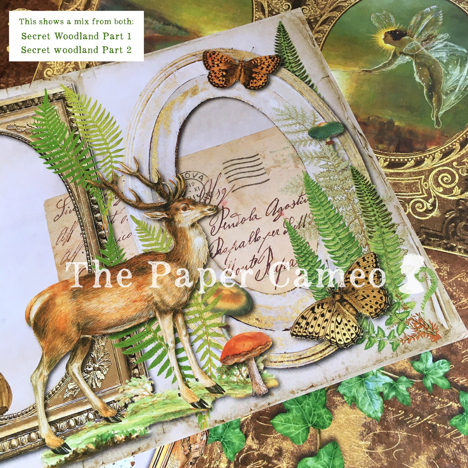 Secret Woodland Themed Printable Fussy Cut Woodland - Etsy