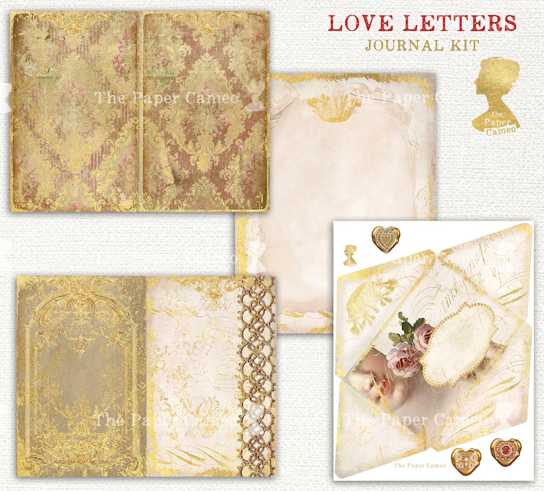 LOVE LETTERS Marie Antoinette Printable Vintage French Style - Etsy