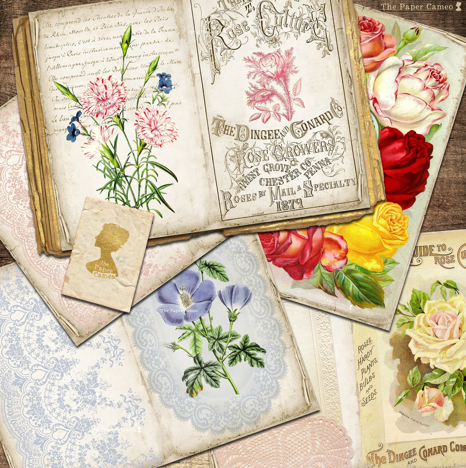 COTTAGE Journal Printable, Cottage Theme Junk Journal Digital Download ...