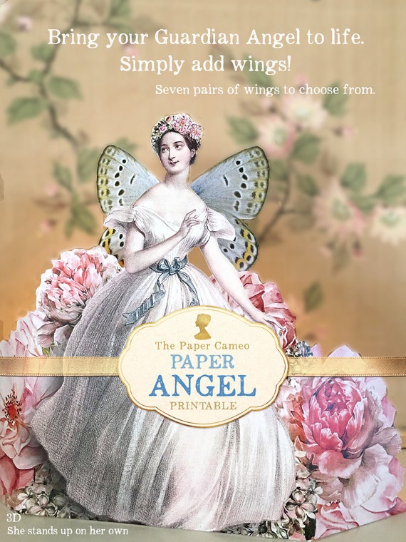 PAPER ANGEL Digital Printable Paper Christmas Decoration - Etsy