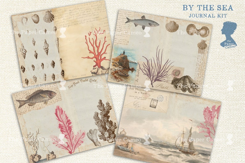 BY THE SEA, Sea Theme Journal Printable, Instant Download, Sea Side ...