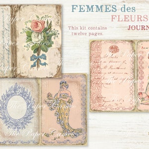 FEMMES Des FLEURS Spring Themed Journal Printable, Flower Fairy Journal ...