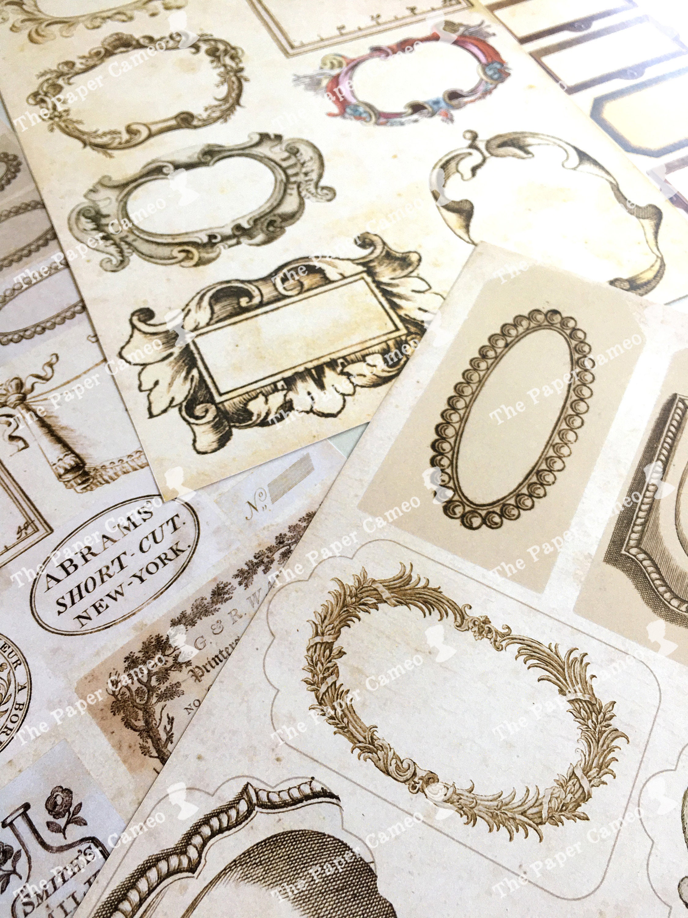 LABELS and TAGS Printable Vintage Labels Junk Journal Label - Etsy