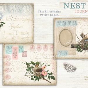 NEST, Spring Theme Journal Printable, Easter Journal Printable, Nest ...
