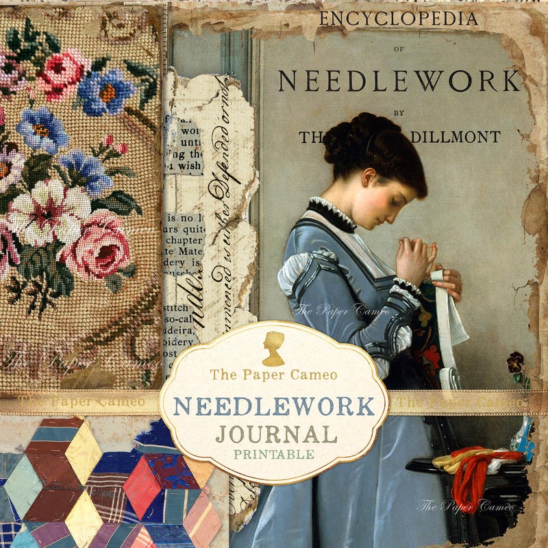 Slow Stitch Journal Card - Etsy