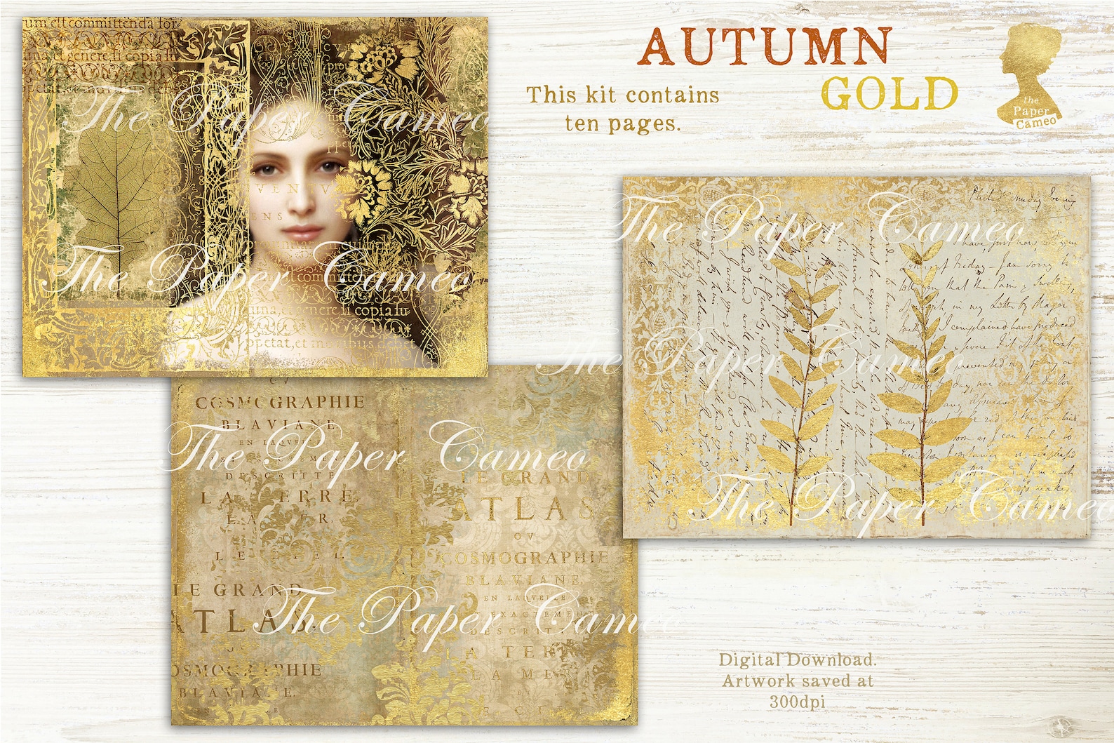 Autumn Gold Journal Autumn Themed Journal Printable Fall - Etsy