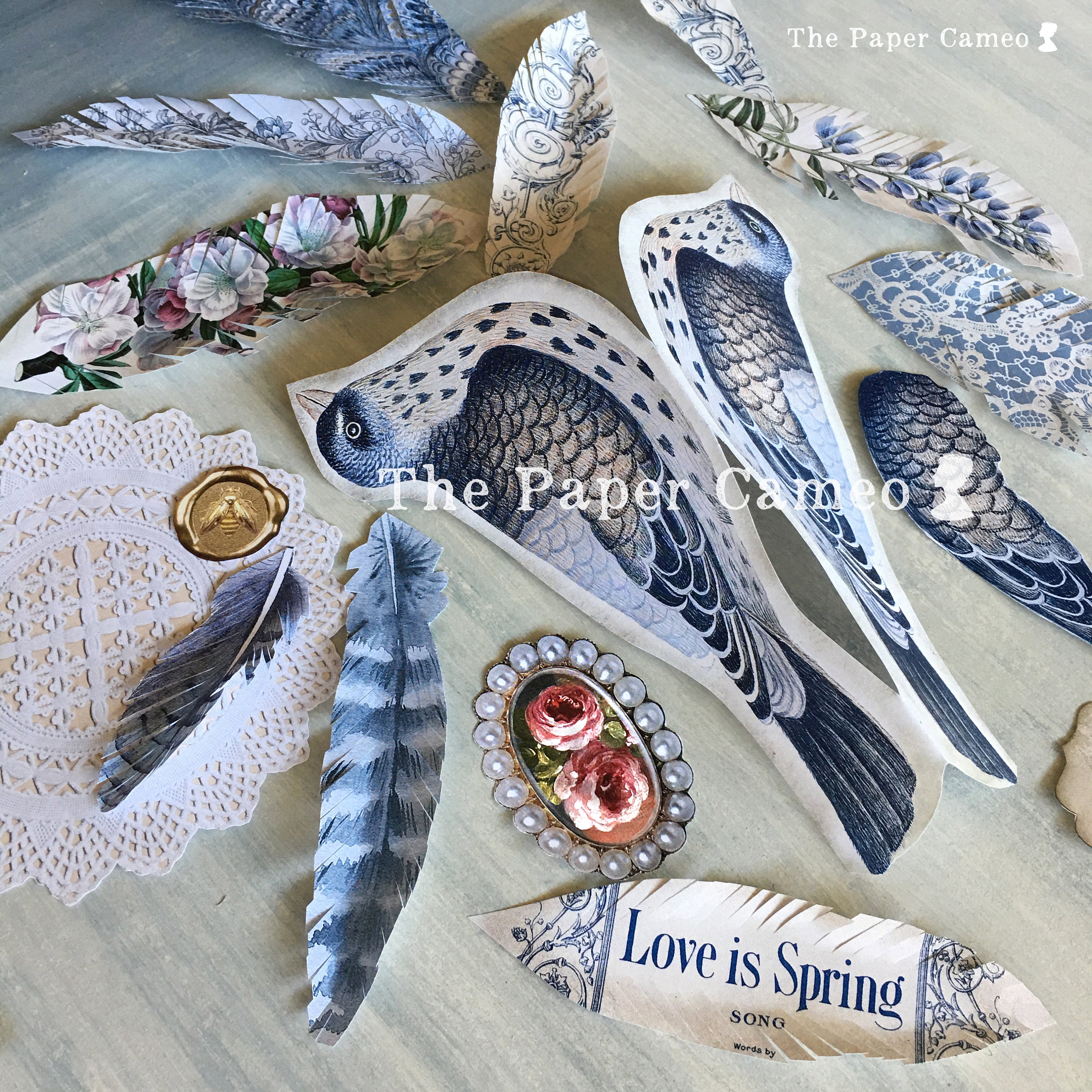 LOVE BIRDS Gift Tags Bird Digital Download Bird Printable - Etsy