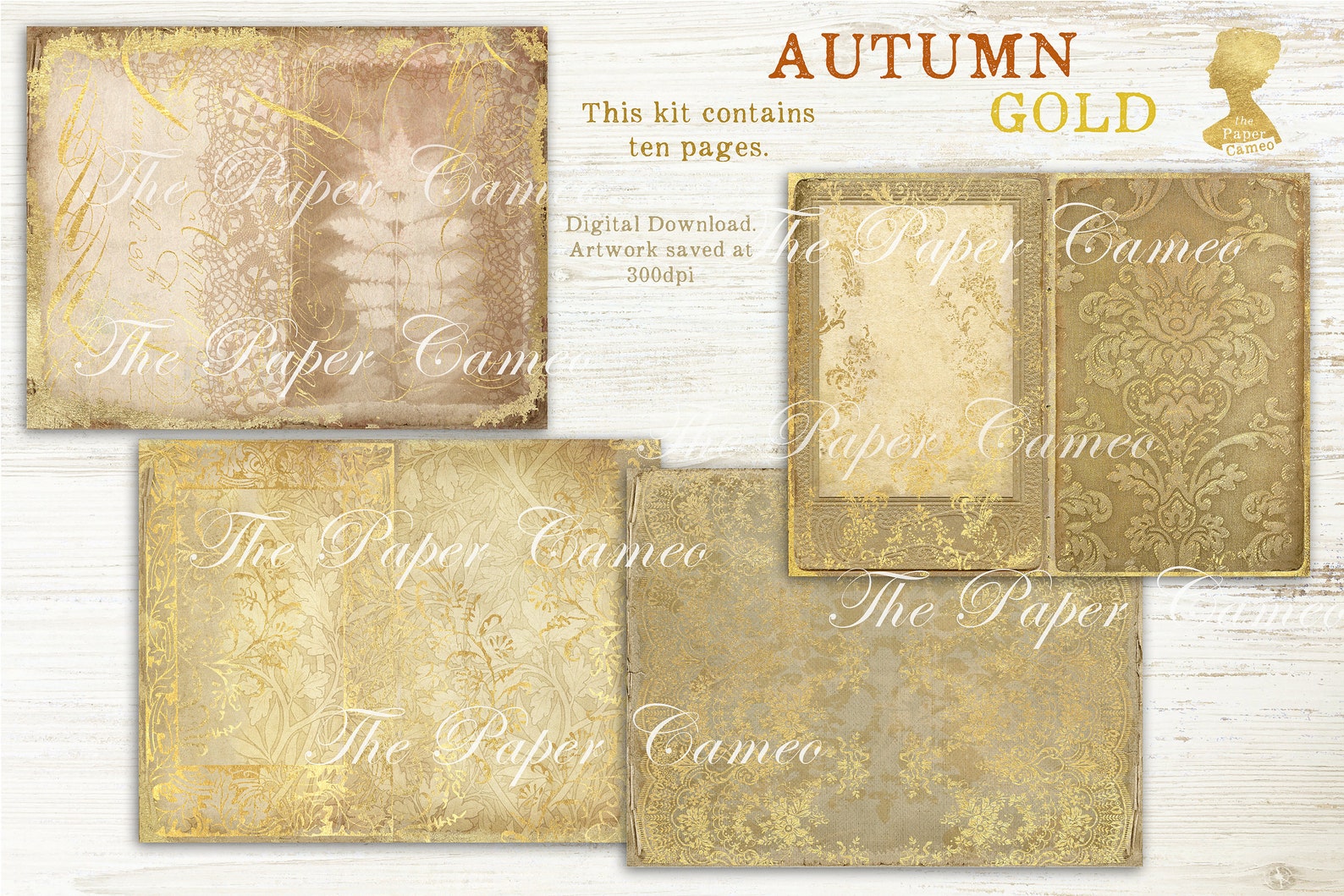 Autumn Gold Journal, Autumn Themed Journal Printable, Fall Journal ...