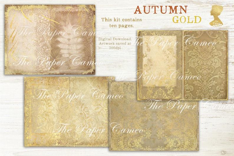 Autumn Gold Journal, Autumn Themed Journal Printable, Fall Journal ...