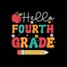 Hello Grade Level SVG First, Second, Third, Fourth Grade, School SVG ...