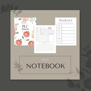 Professional Learning Community PLC Notebook for Teachers, Digital ...