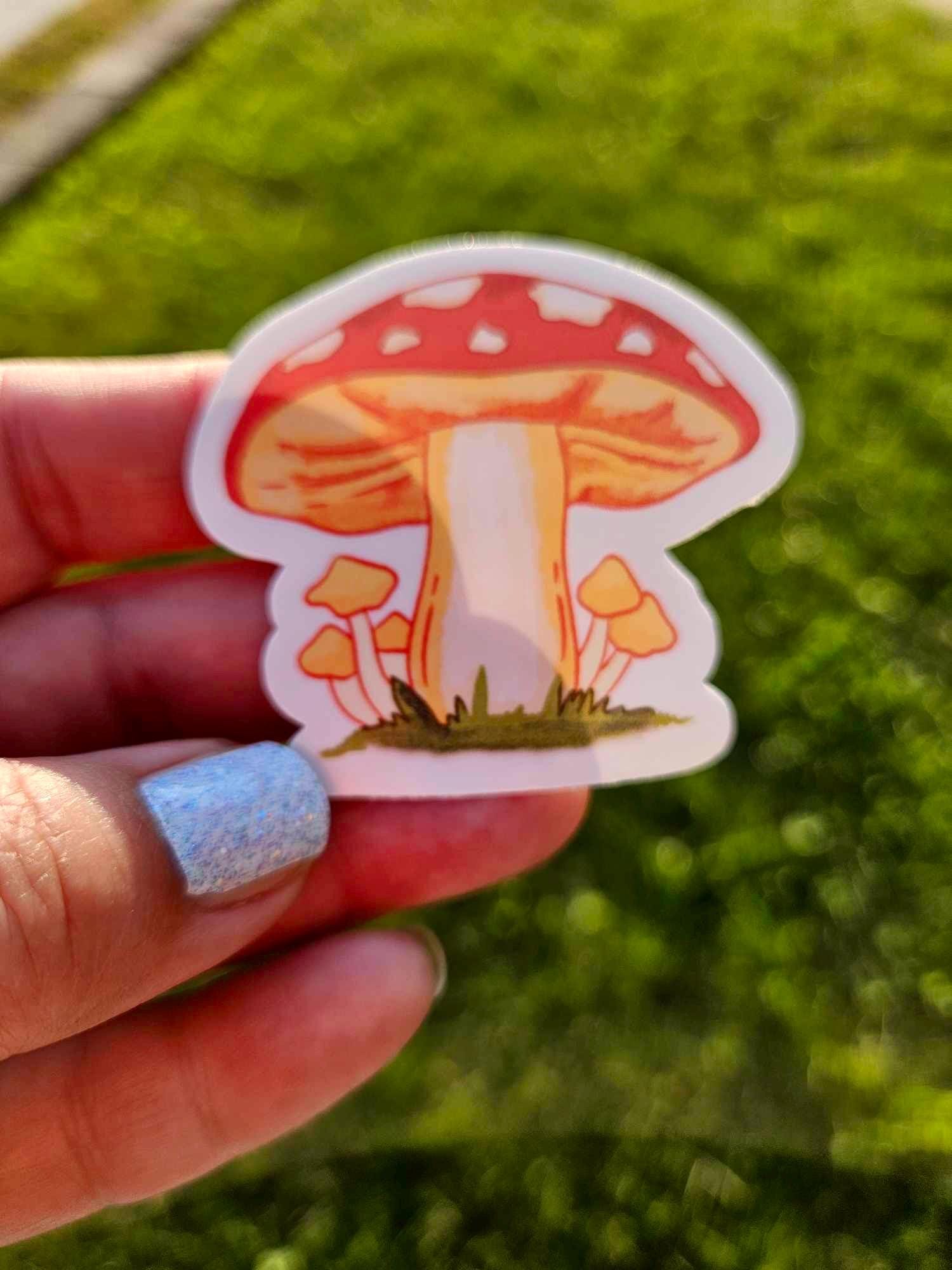 Mushroom Vinyl Sticker - Etsy