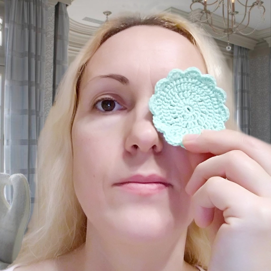 Flower Reusable Crochet Facial Rounds Pattern Simple Cotton - Etsy