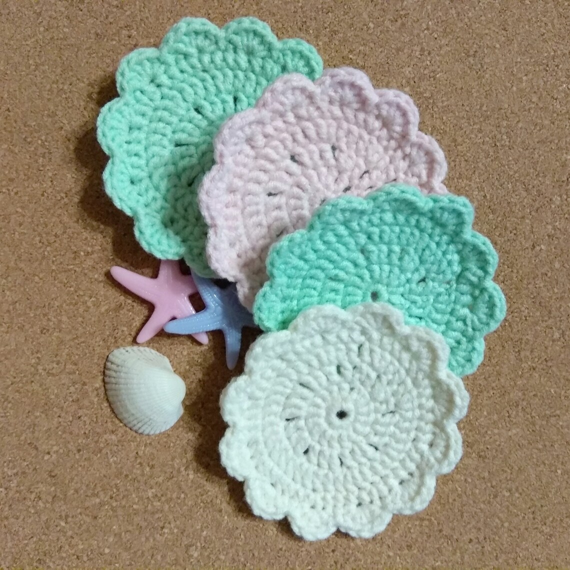 Flower Reusable Crochet Facial Rounds Pattern Simple Cotton - Etsy