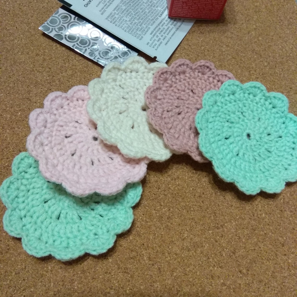 Flower Reusable Crochet Facial Rounds Pattern Simple Cotton - Etsy