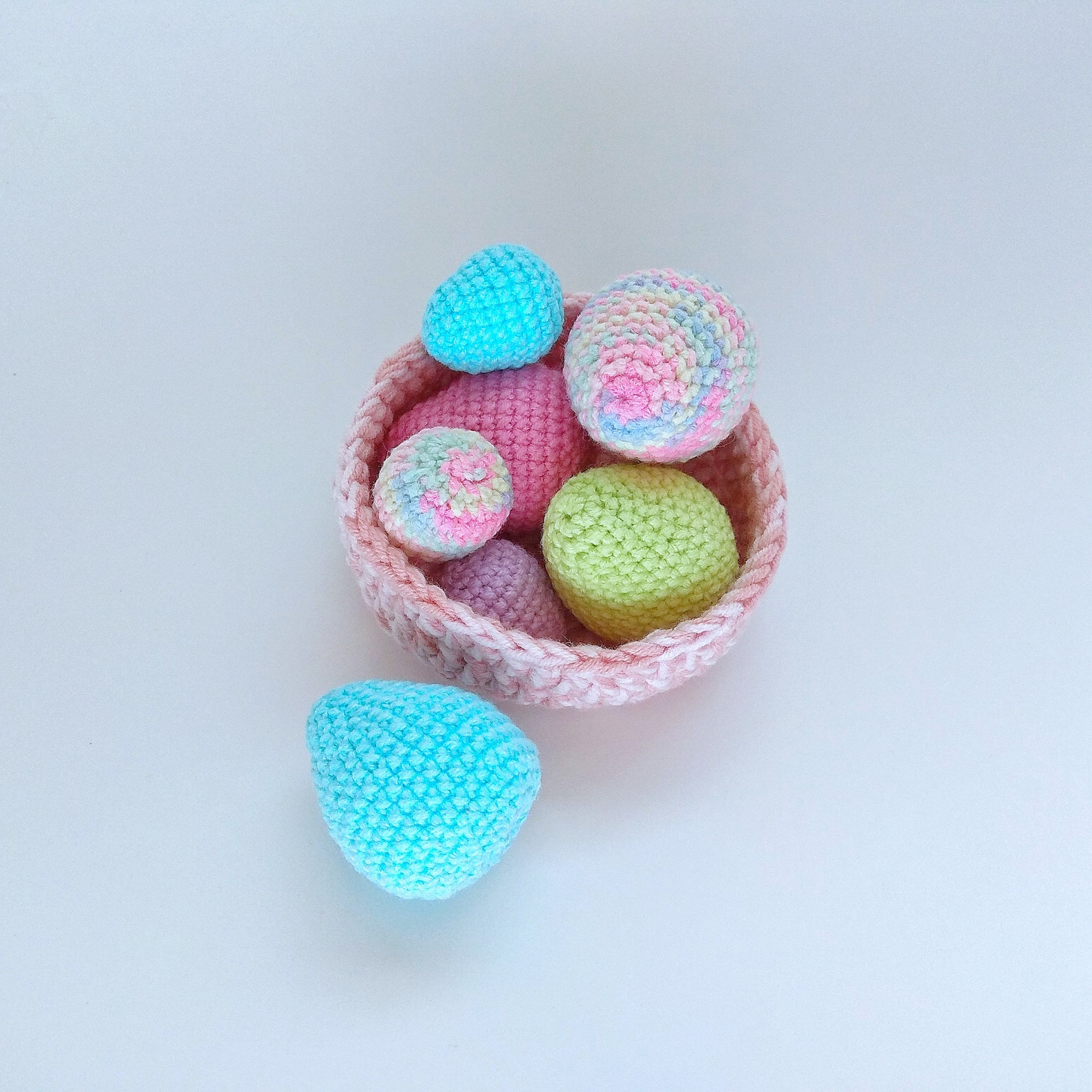 Easter Eggs Pattern Crochet Mini Eggs Easter Decoration DIY Easter Eggs ...