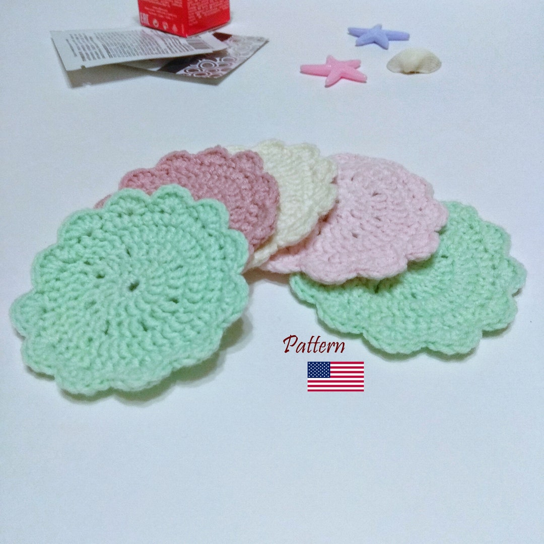 Flower Reusable Crochet Facial Rounds Pattern Simple Cotton Rounds ...