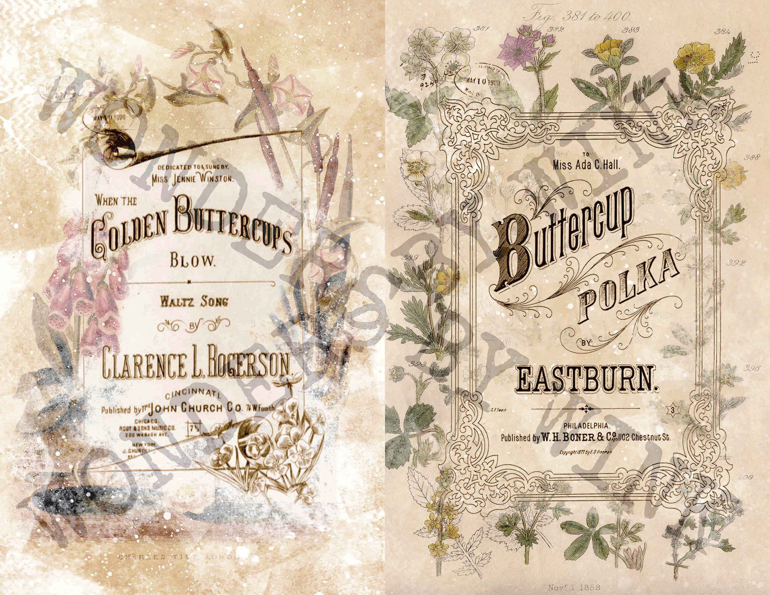 Floral Music Covers Digital Journal Kit Floral Music Covers - Etsy