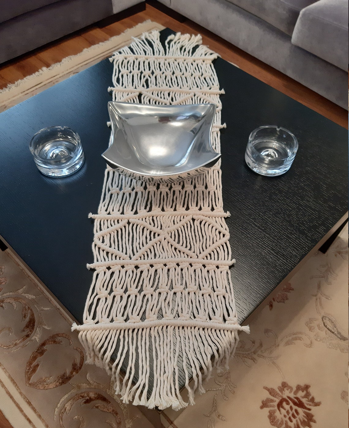 Handmade Macrame Runer Macrame Table Runner Rustic or - Etsy