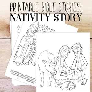 Christmas Coloring | Nativity Story | Kids Coloring | Bible Printable ...