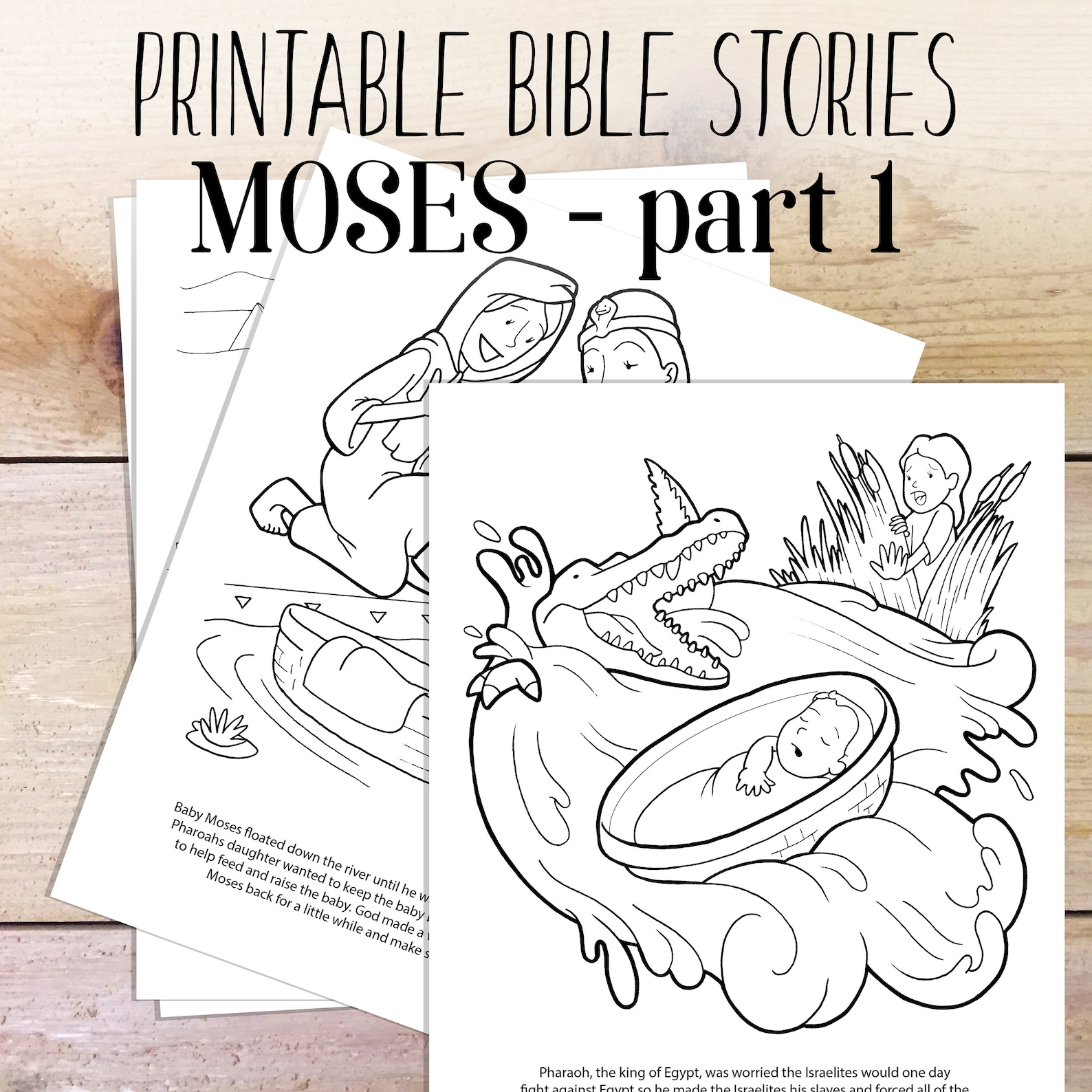 Bible Study | Moses | Kids Coloring | Bible Printable | Homeschool ...