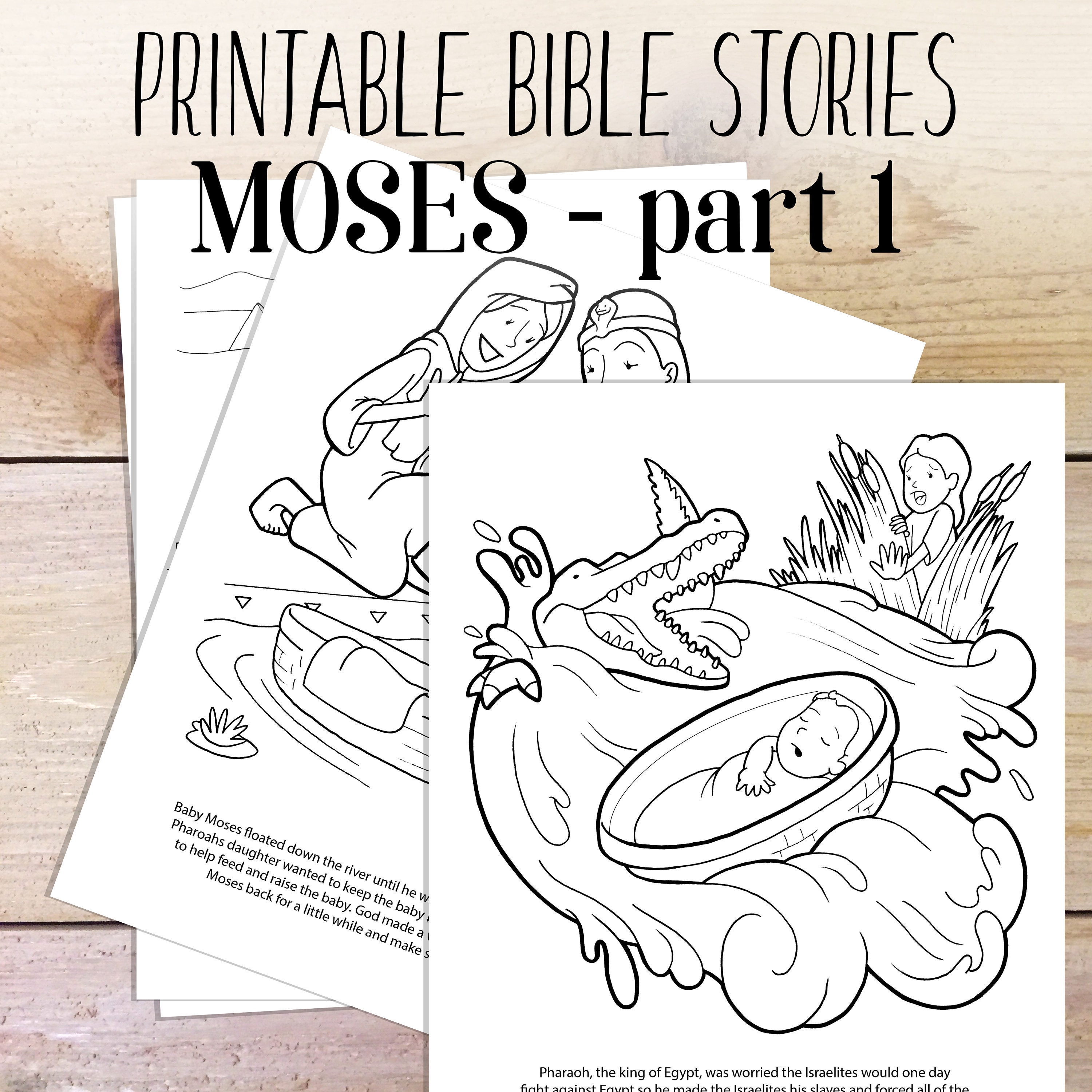 Free Printable Moses Coloring Pages