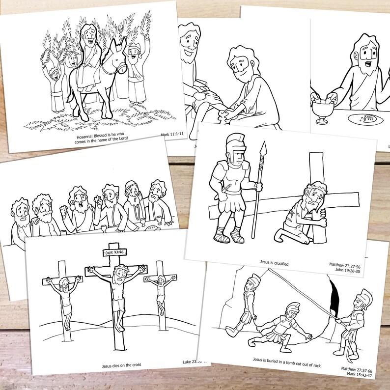 Easter Coloring | Holy Week | Kids Coloring | Bible Printable ...