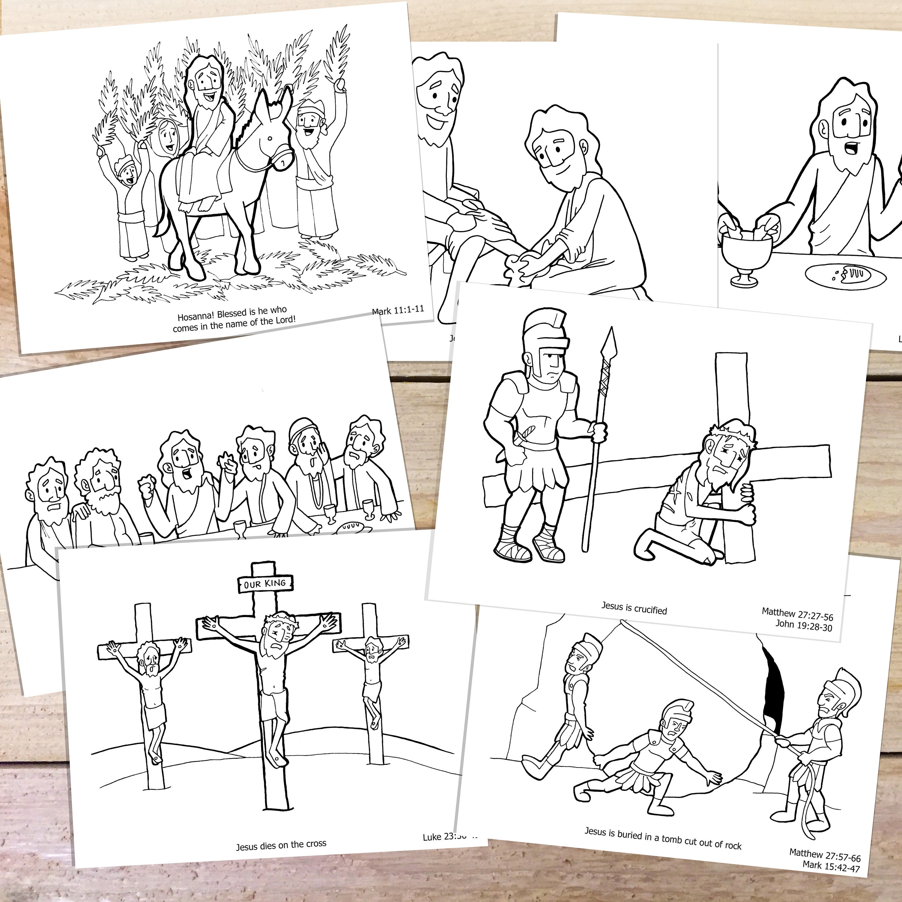 Easter Coloring | Holy Week | Kids Coloring | Bible Printable ...