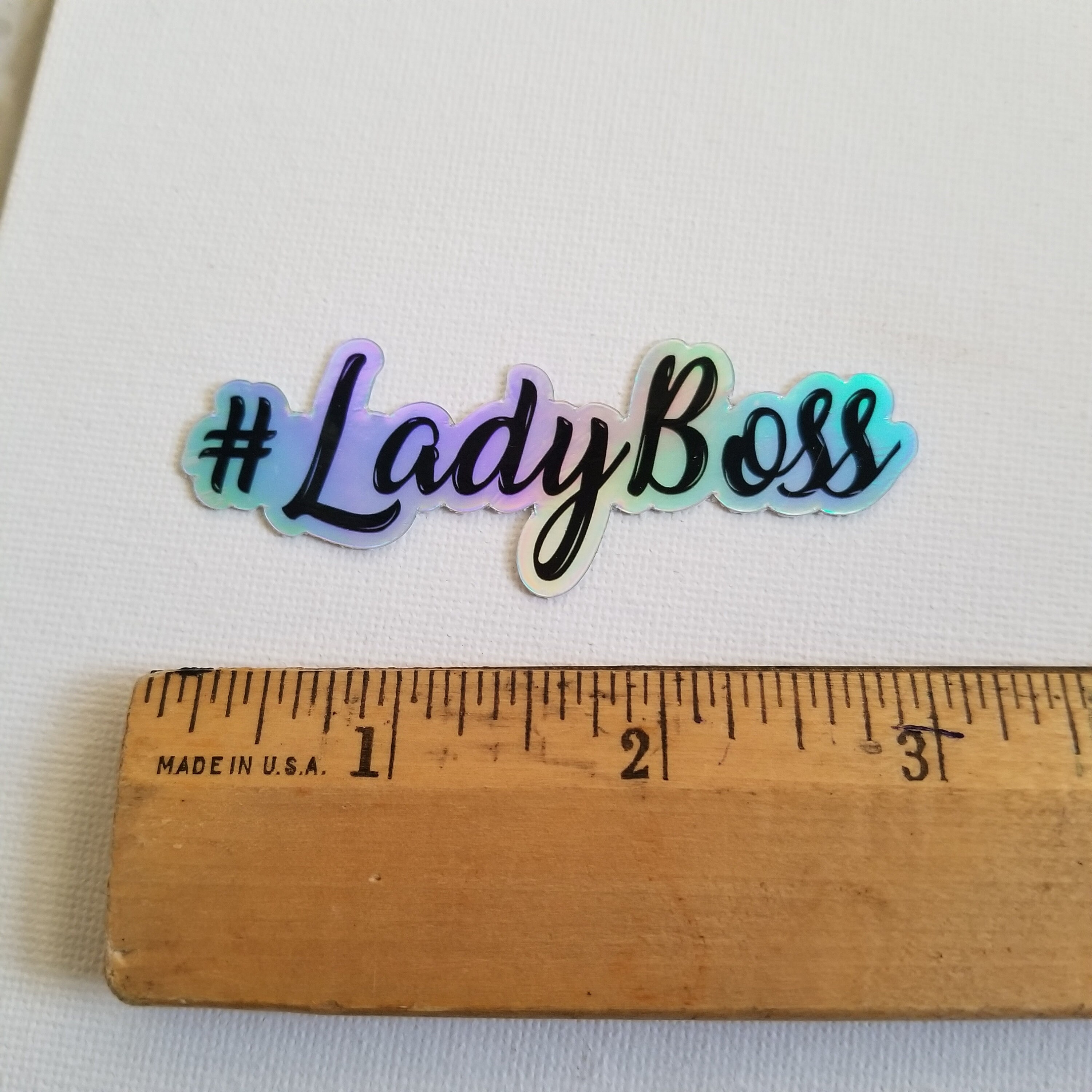 Lady Boss Holographic Sticker Boss Babe High Quality Vinyl - Etsy