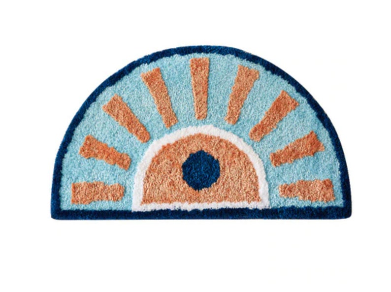 Fluffy Cute Rug Abstract Kawaii Art Design | Etsy