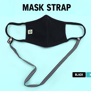 Organic Cotton Face Mask Lanyards for Kids & Adults | Etsy