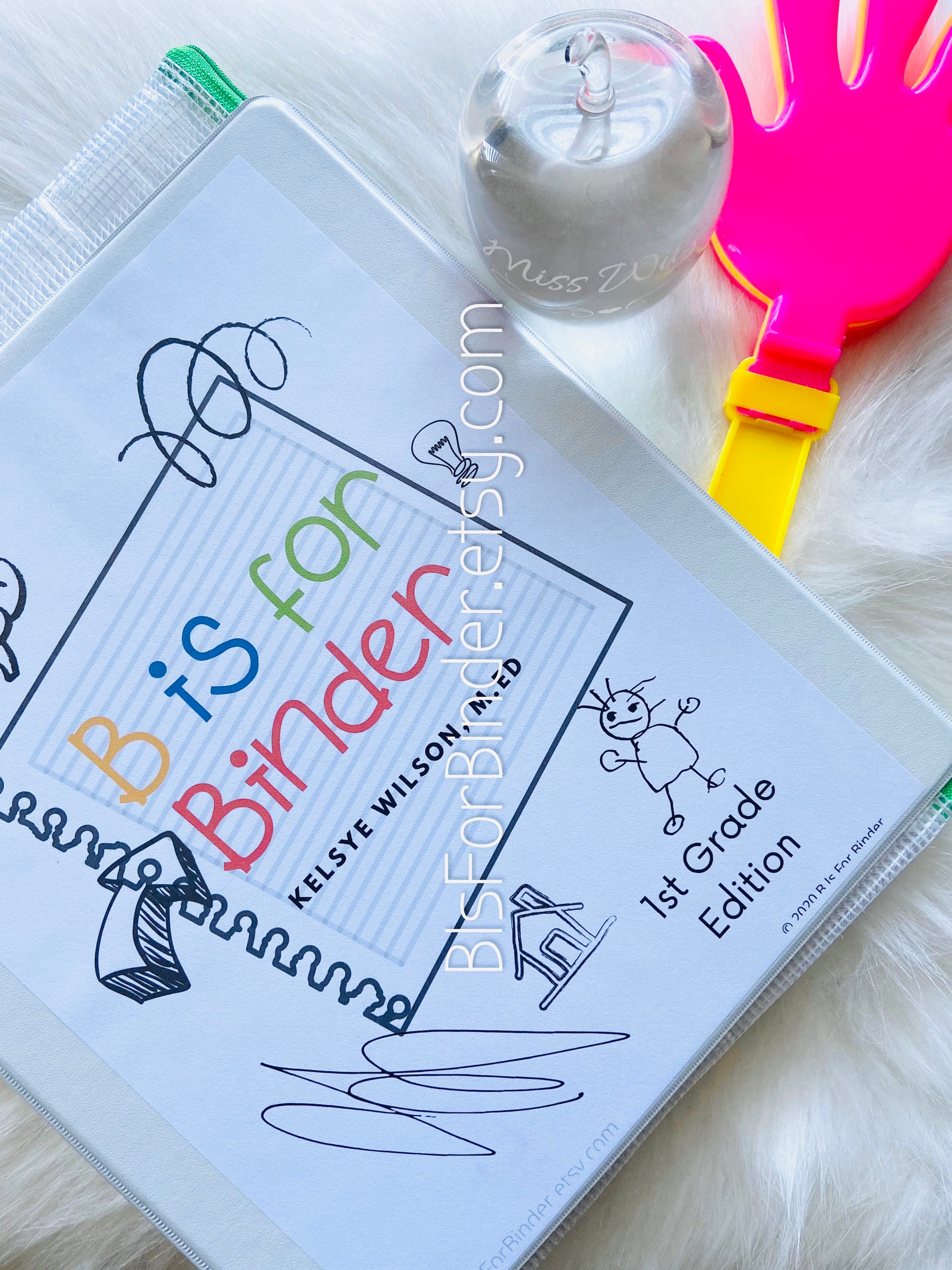 1st Grade B is for Binder - Etsy