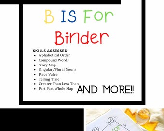 1st Grade B is for Binder | Etsy