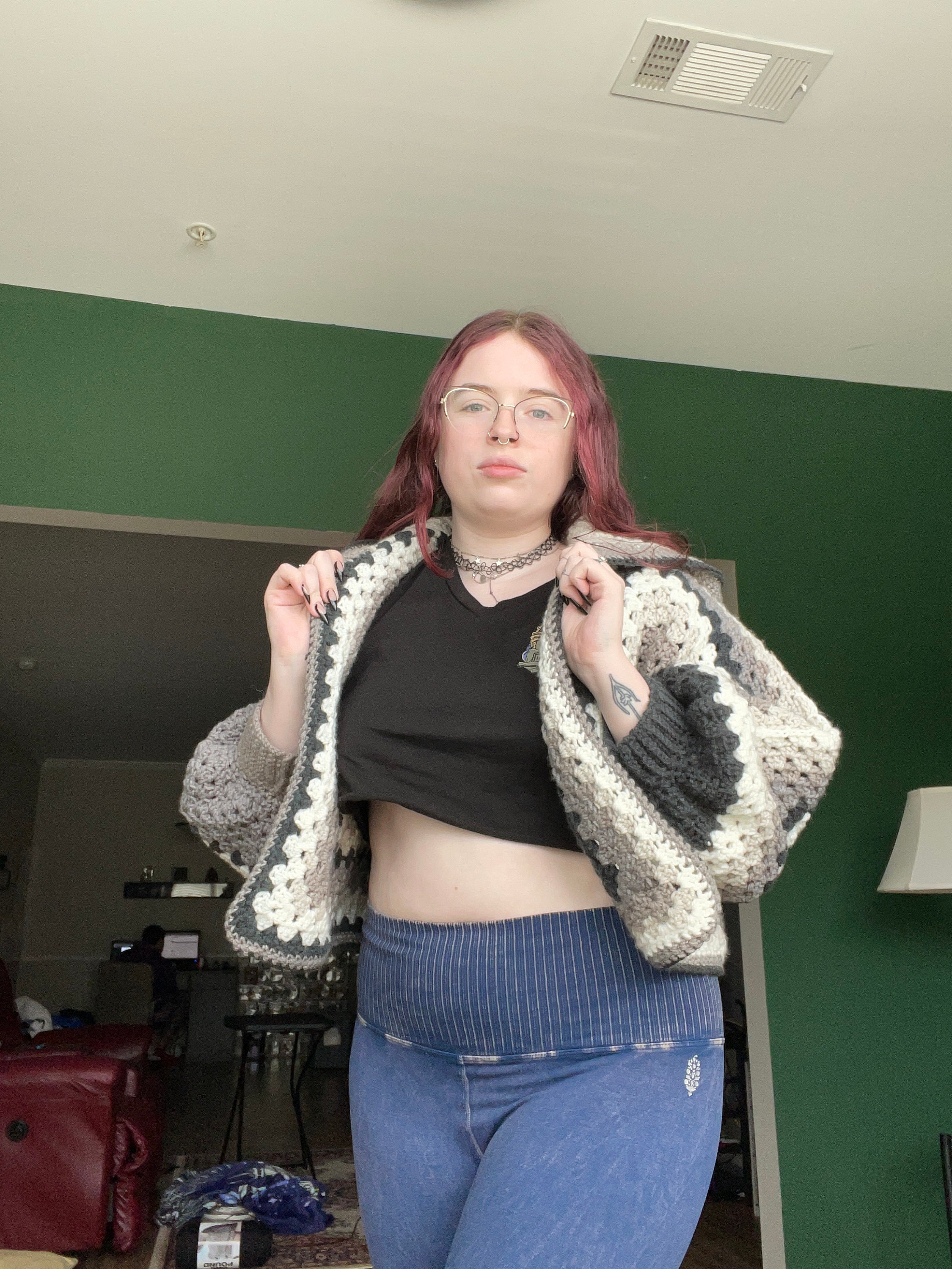 Handmade Triple Moon Hexagon Cardigan - Etsy