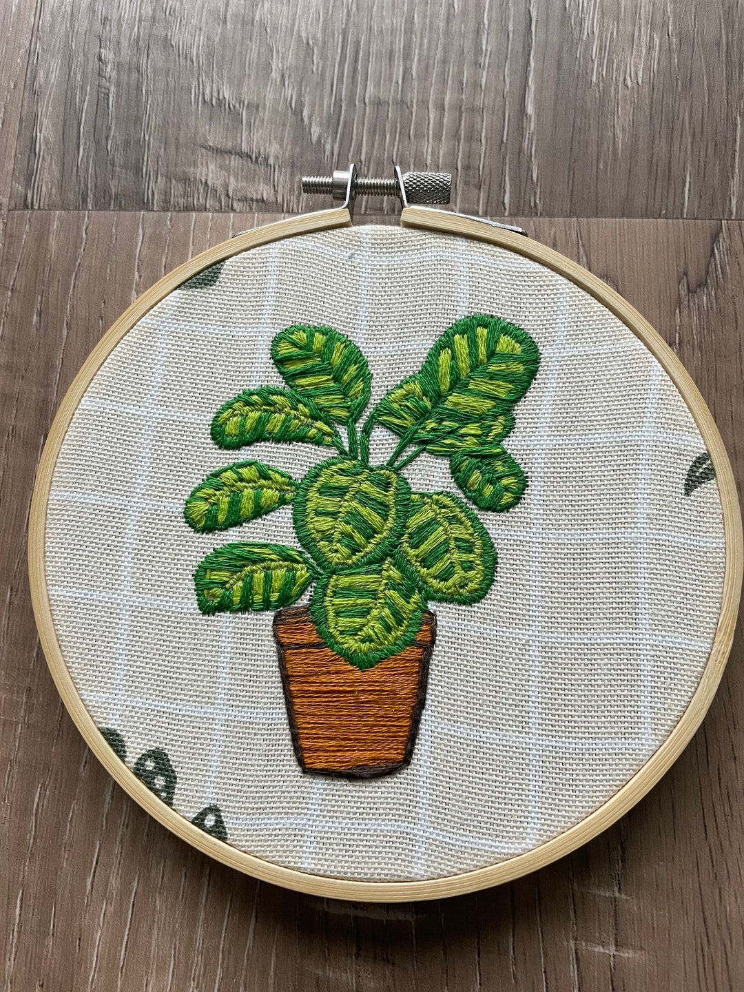 Calathea Plant Embroidery - Etsy