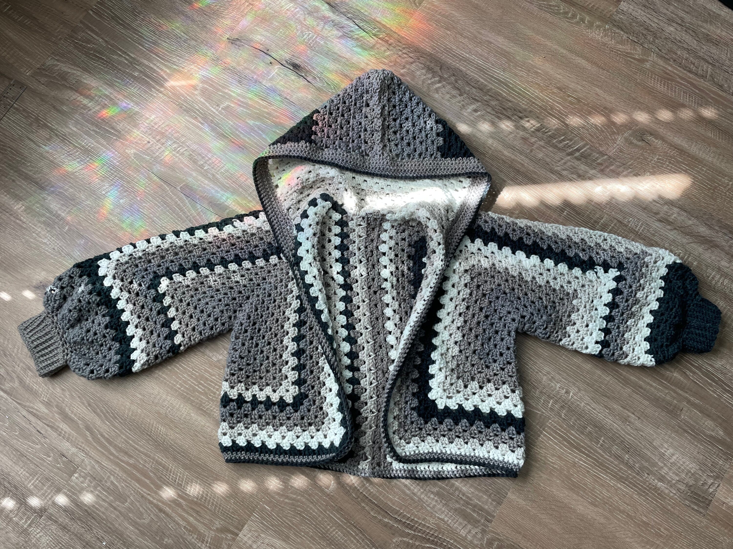 Handmade Triple Moon Hexagon Cardigan - Etsy