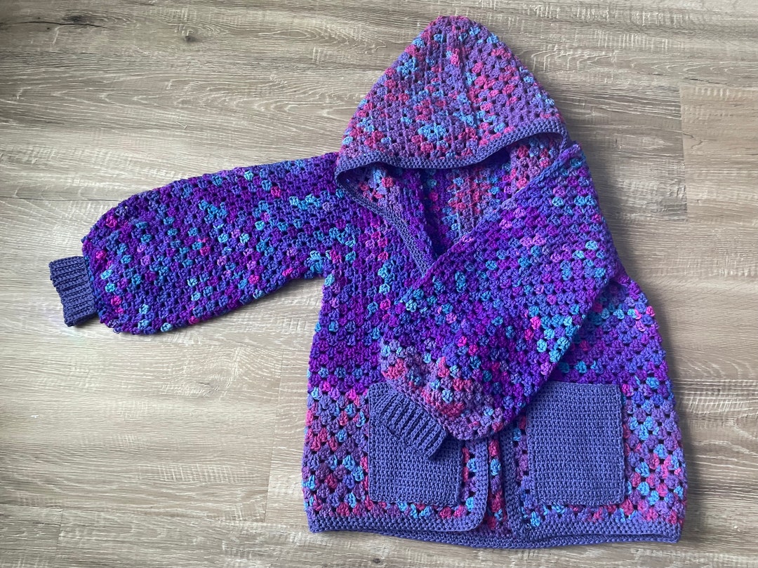 Bisexual Hexagon Cardigan With Pockets - Etsy