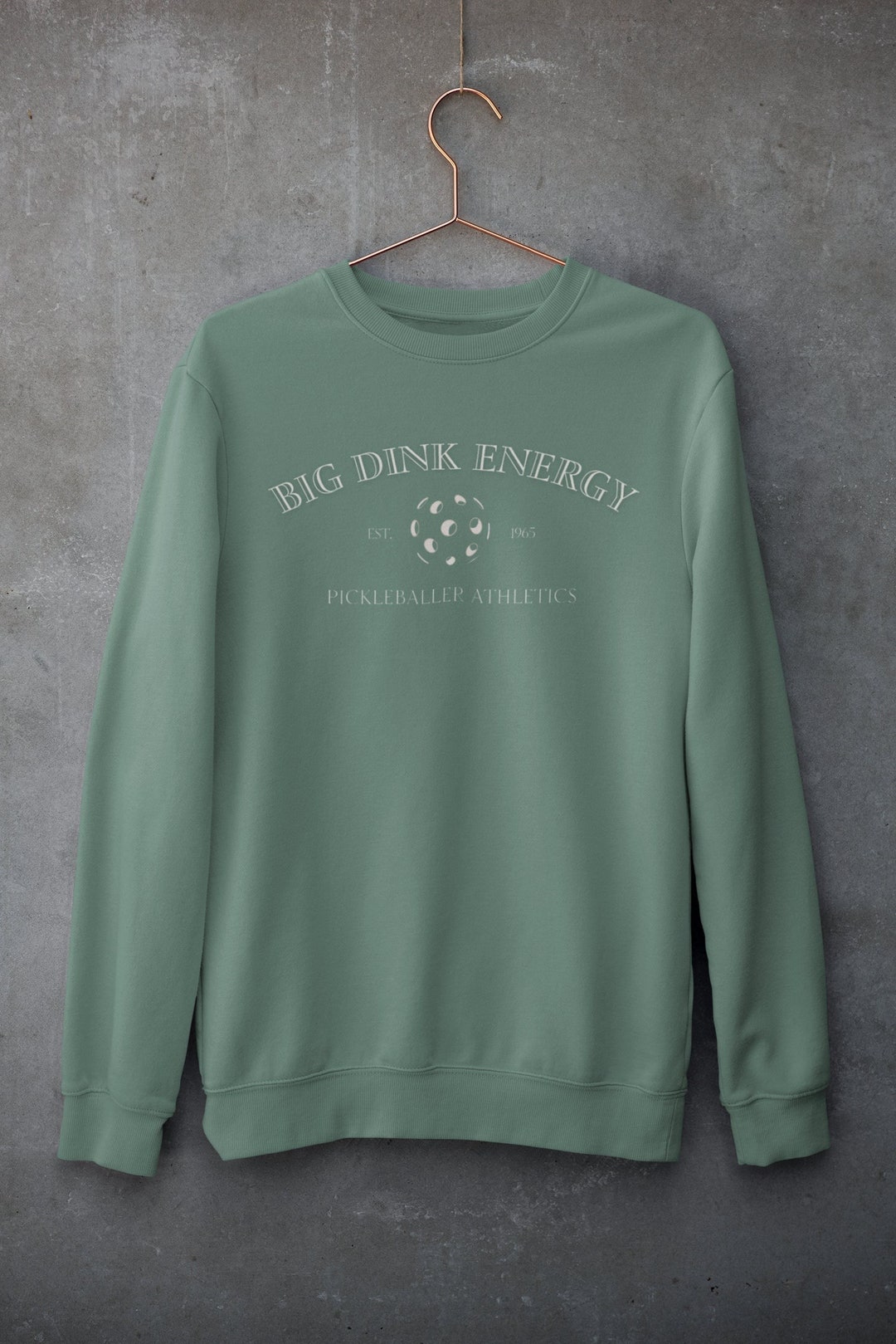 Big Dink Energy Athletics, Pickleball Crewneck, Old Money Aesethic ...