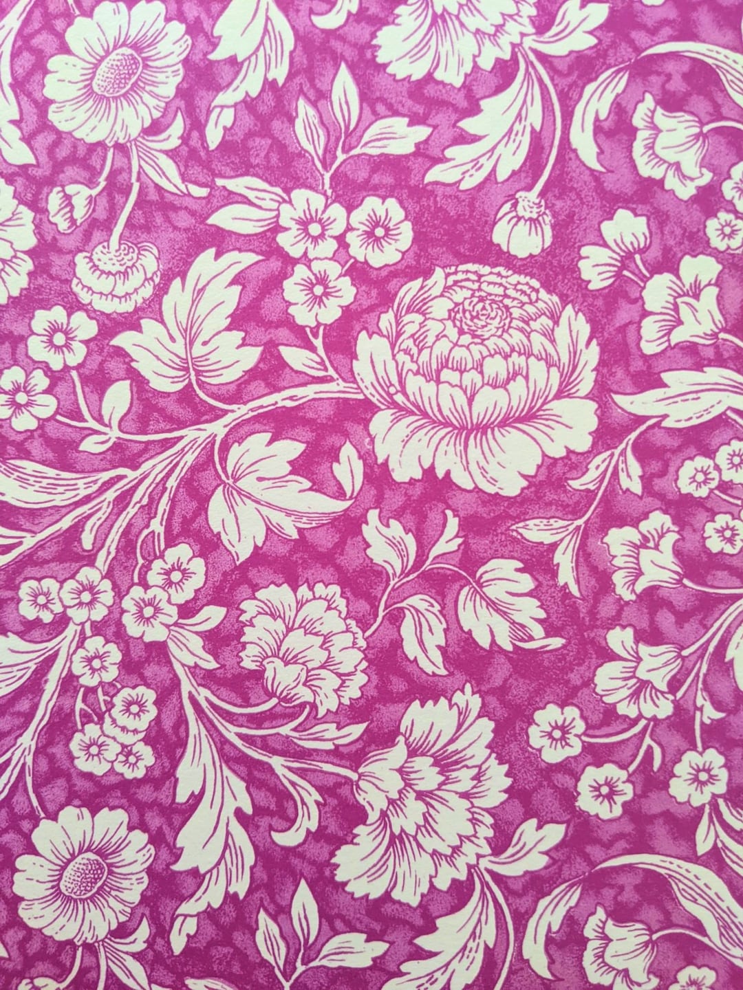 Decorative Paper | Flora Fantasia | Pink Cyclamen | One Large Sheet ...