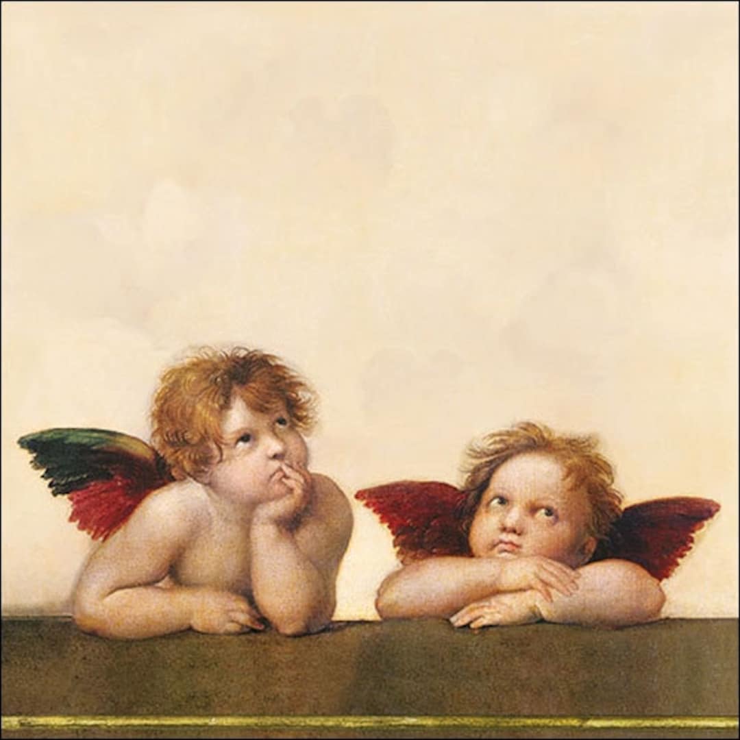 3 Decoupage Paper Napkins Angels Crafting Tissue - Etsy