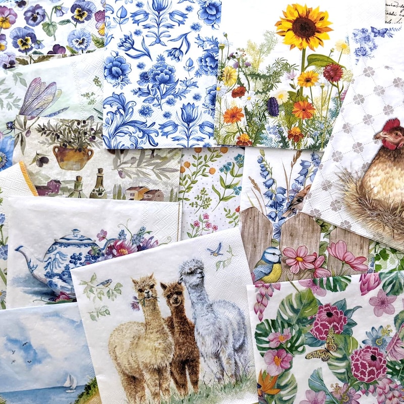 Paper Napkins - Etsy