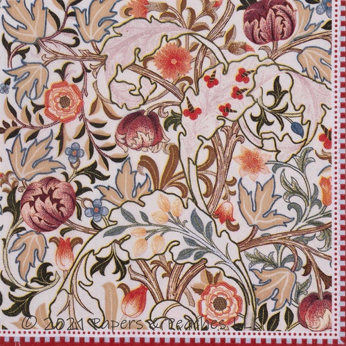 3 Decoupage Paper Napkins Victorian Florals Crafting - Etsy